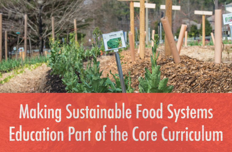 Making Sustainable Food Systems Education Part of the Core Curriculum ...